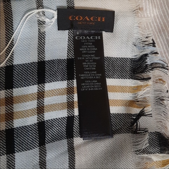Coach | Accessories | Coach Shawl | Poshmark
